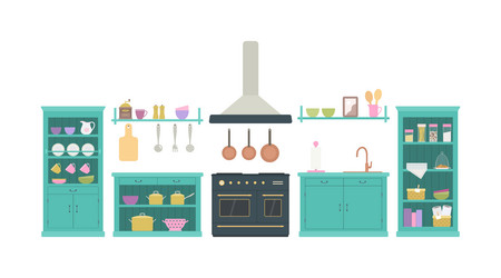 Provence style interior rustic concept Royalty Free Vector