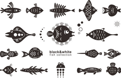 Fish group Royalty Free Vector Image - VectorStock