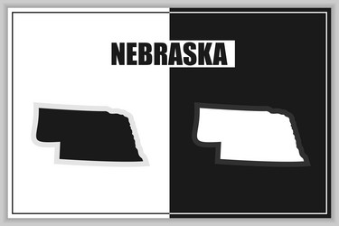 Nebraska State Shape Vector Images (over 290)