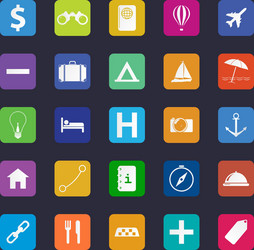 Education icon set- flat design Royalty Free Vector Image