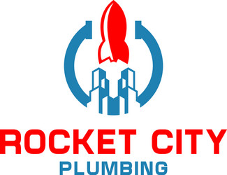 City plumbing services logo design Royalty Free Vector Image