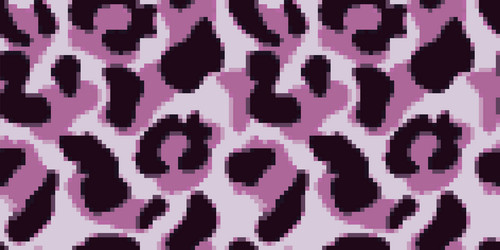 Leopard pixel art style stains pattern design Vector Image