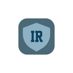 Initial letter logo ir template design Royalty Free Vector