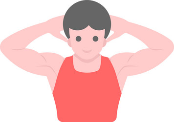 Shoulder rotation exercise Royalty Free Vector Image