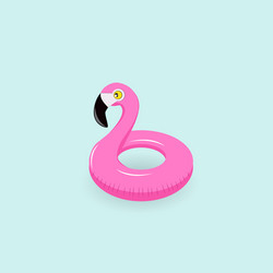 Swimming pool floats inflatable animals flamingo Vector Image