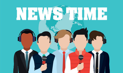 News time cartoons Royalty Free Vector Image - VectorStock