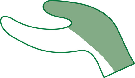 Open hand request Royalty Free Vector Image - VectorStock