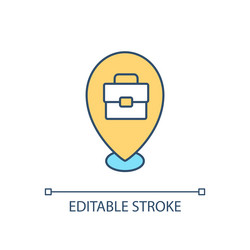 Job folder color icon Royalty Free Vector Image