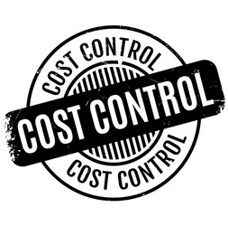 Cost control rubber stamp Royalty Free Vector Image