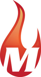 M Letter Flame Logo Vector Images (over 210)