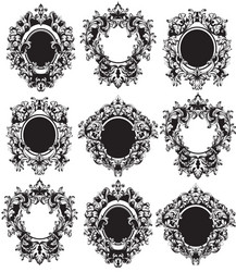 Vintage frame classic rich ornamented Royalty Free Vector