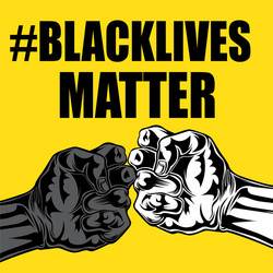 Black lives matter drawing hand 8 Royalty Free Vector Image