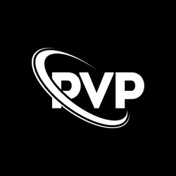 Pvp logo letter design Royalty Free Vector Image