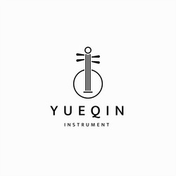 Yueqin chinese traditional musical instruments Vector Image