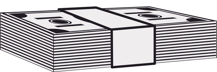 Wad of cash icon Royalty Free Vector Image - VectorStock