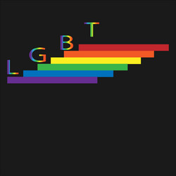 Lgbtq banner symbolism Royalty Free Vector Image