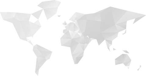 Low poly world map Royalty Free Vector Image - VectorStock