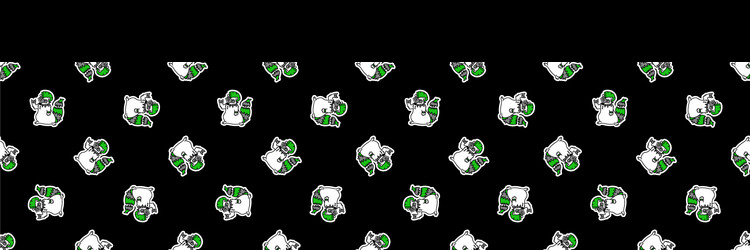 Punk rock pigeon seamless border simple Royalty Free Vector