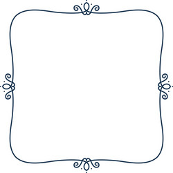 Line frame simple border decoration Royalty Free Vector