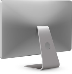 Display back icon computer monitor rear view Vector Image