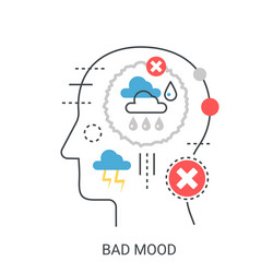 Sad little schoolboy holding test paper with bad Vector Image