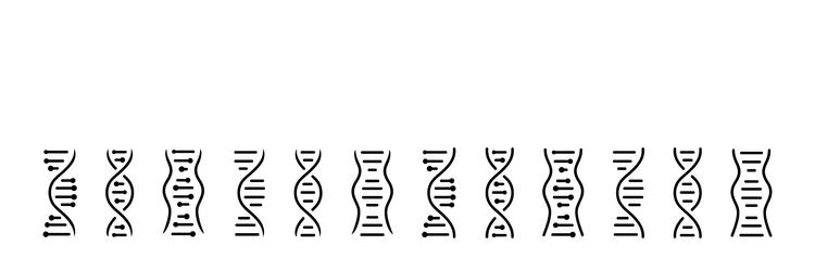 DNA Helix Seamless Pattern - Genetics Royalty Free Vector