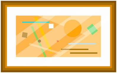 Interior design picture frame Royalty Free Vector Image