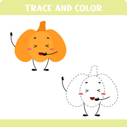 Trace the line game for kids educational activity Vector Image