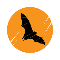 Flying bat icon Royalty Free Vector Image - VectorStock