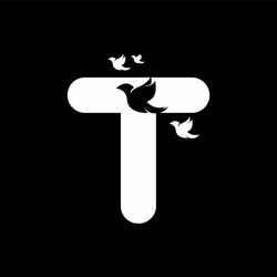 Initial Letter T with Wings Vector Images (over 310)