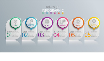 Infographic layout template Royalty Free Vector Image