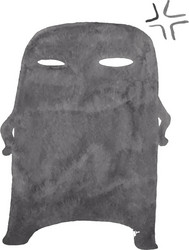 Shadow man cartoon characters is walking in happy Vector Image