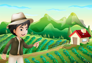 Boy Pointing Tree Vector Images (81)