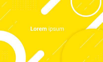 Abstract yellow geometric shapes background Vector Image