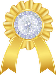 Golden award badge Royalty Free Vector Image - VectorStock