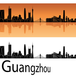 Guangzhou City Skyline Silhouette Vector Images (over 130)