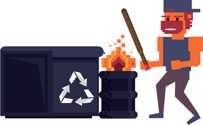 Videogame pixelated cartoon Royalty Free Vector Image