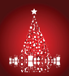 Gem christmas tree Royalty Free Vector Image - VectorStock