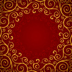 Background with red ornaments Royalty Free Vector Image