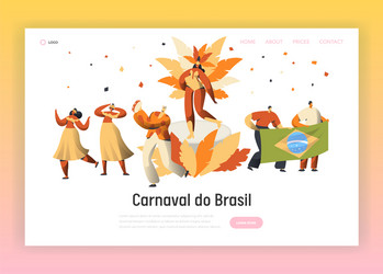 Brazil carnival templates Royalty Free Vector Image