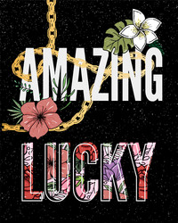 Embroidery for fashion with slogan hand drawing Vector Image