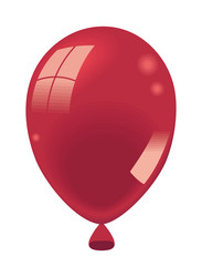 Red balloon icon Royalty Free Vector Image - VectorStock