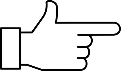 Finger Pointing Right Clipart