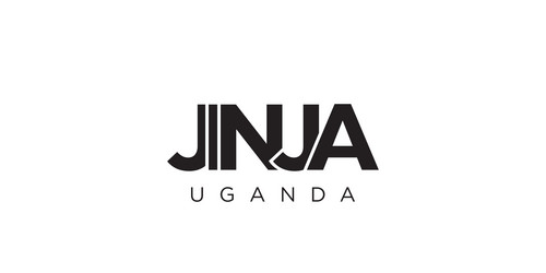 Jinja in the uganda emblem design features Vector Image