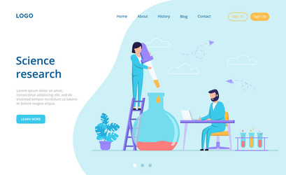 Concept of research Royalty Free Vector Image - VectorStock