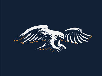 Flying eagle Royalty Free Vector Image - VectorStock