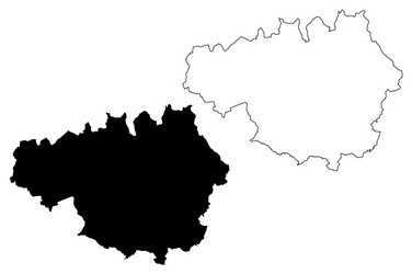 Greater manchester map Royalty Free Vector Image