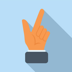 Pistol sign icon simple finger hold Royalty Free Vector