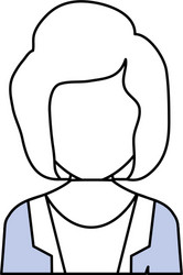 Woman faceless cartoon Royalty Free Vector Image