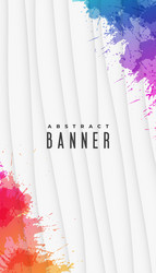 Colorful abstract splatter vertical banners Vector Image